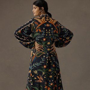 FARM Rio | Dresses | Farm Rio Longsleeve Buttonfront Midi Dress | Poshmark